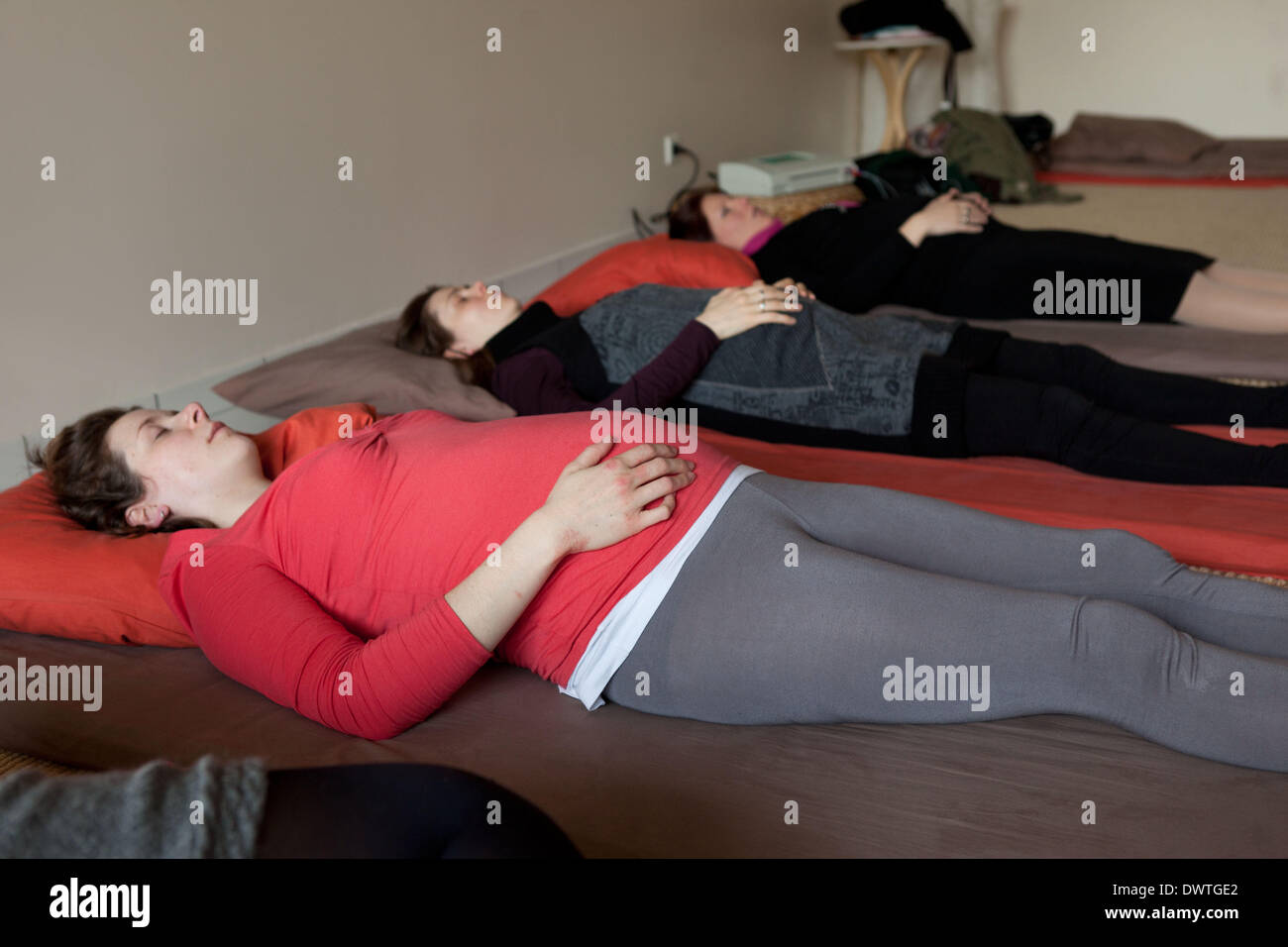 Preparation for giving birth Stock Photo - Alamy