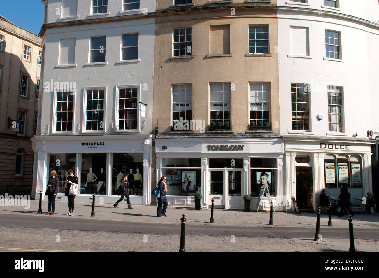 Shops in New Bond Street, Bath, Somerset, England, UK Stock Photo - Alamy