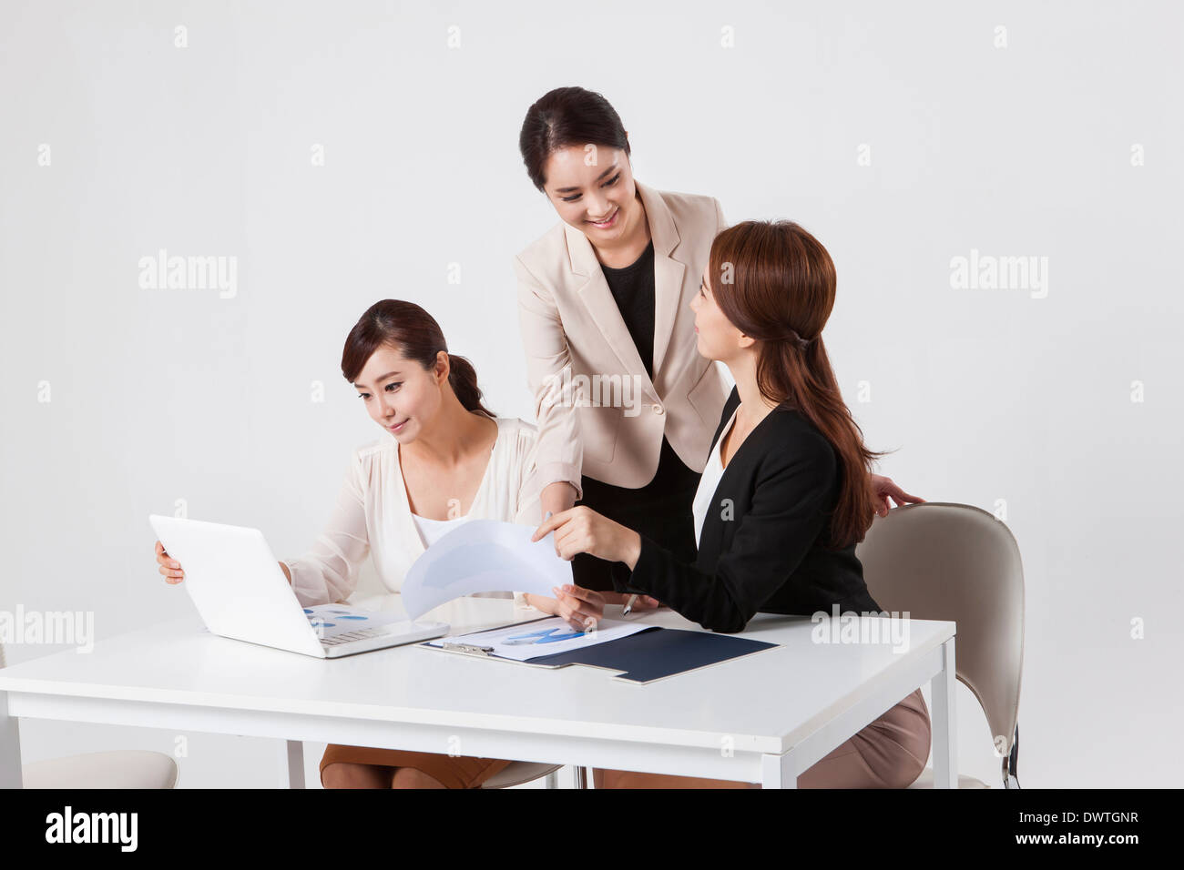 Person directing a group hi-res stock photography and images - Alamy