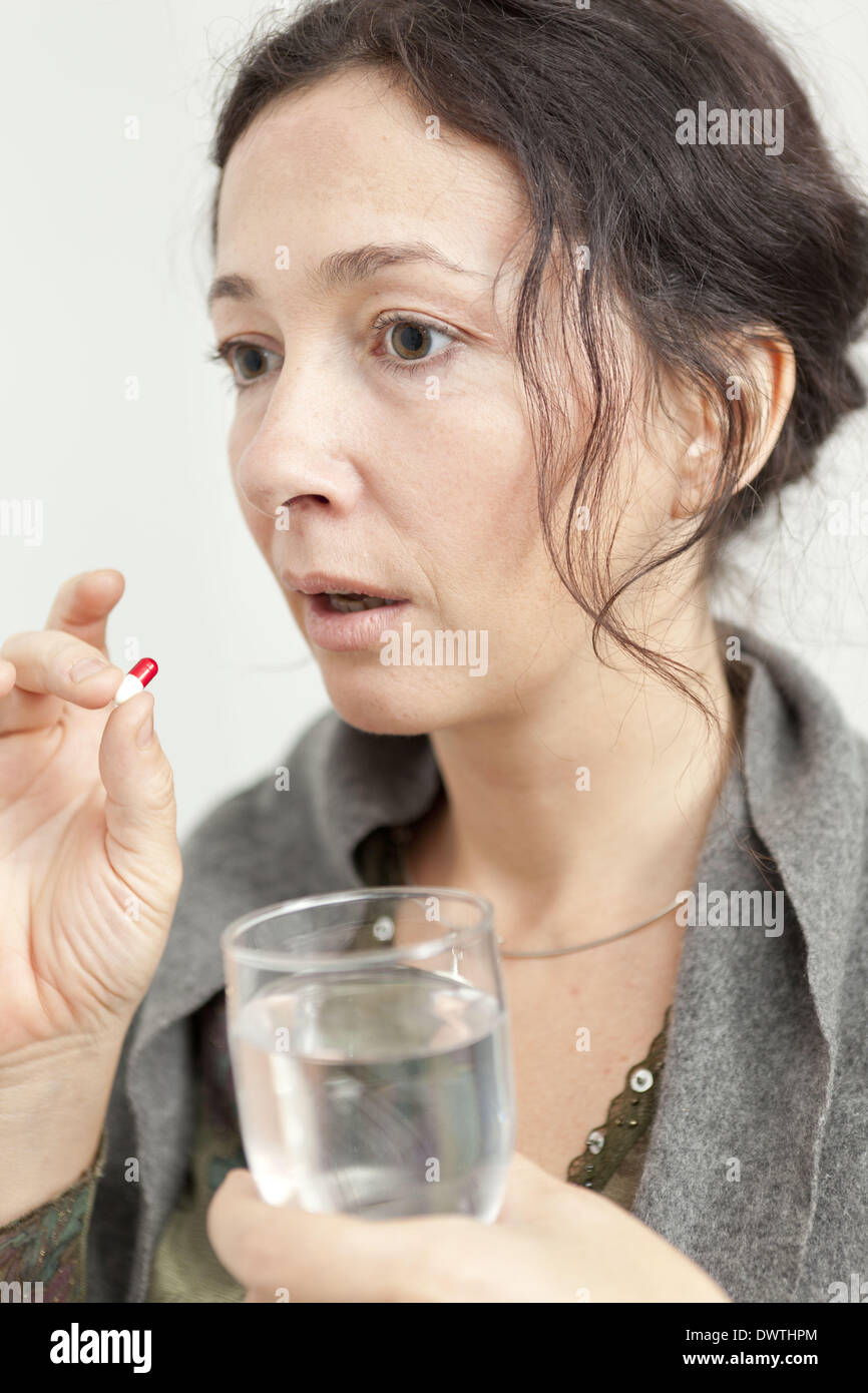 Treatment drug woman Stock Photo - Alamy