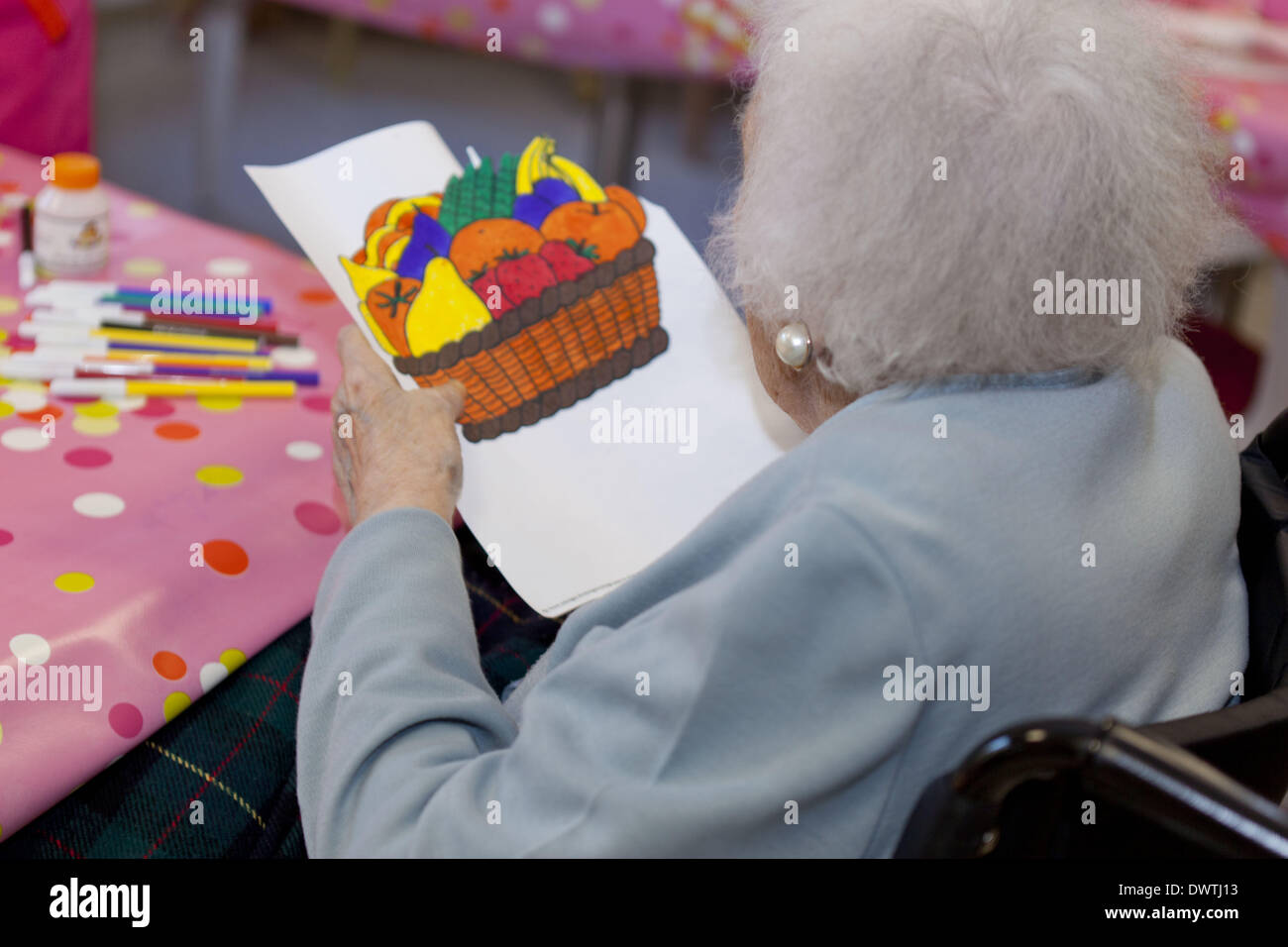 Manual activity senior Stock Photo - Alamy