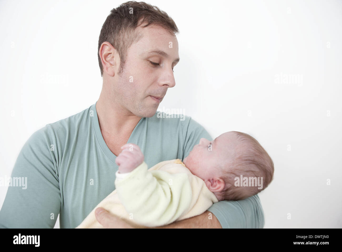 Father and 4 year old son and baby hi-res stock photography and images ...