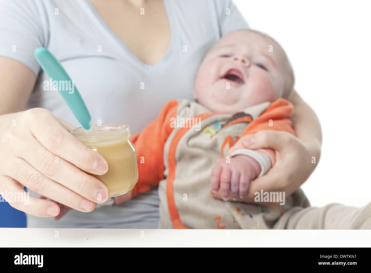 Pot compote baby Stock Photo - Alamy