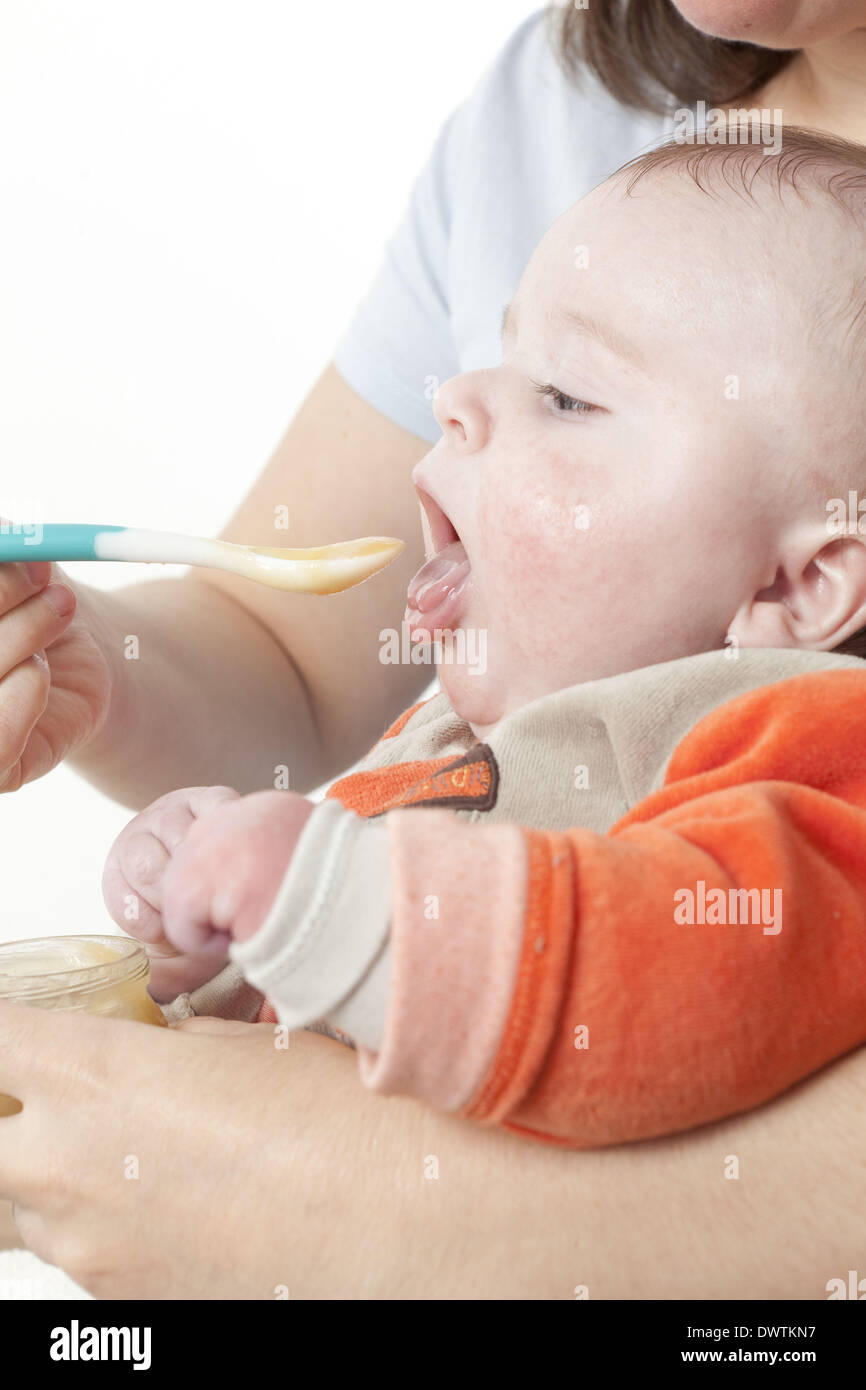 Woman and 10 month old baby hi-res stock photography and images - Alamy
