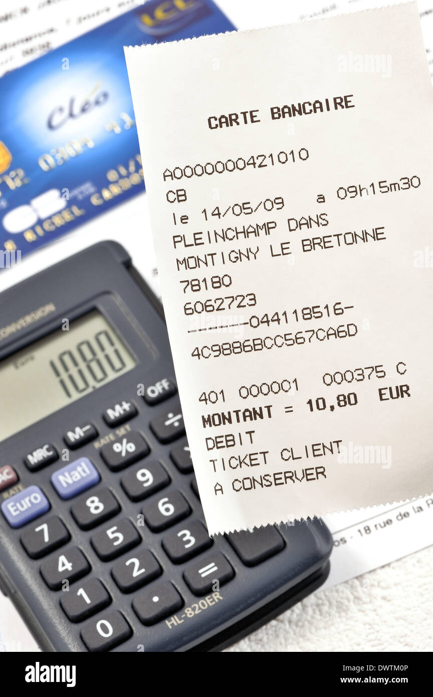 Ticket bank card Stock Photo - Alamy