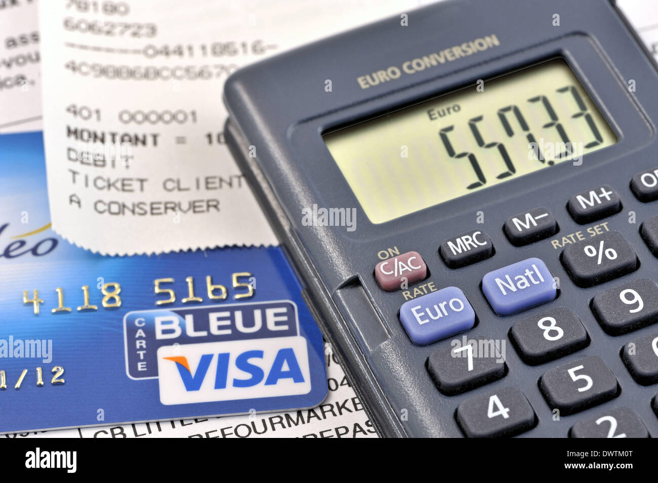 Ticket bank card Stock Photo - Alamy