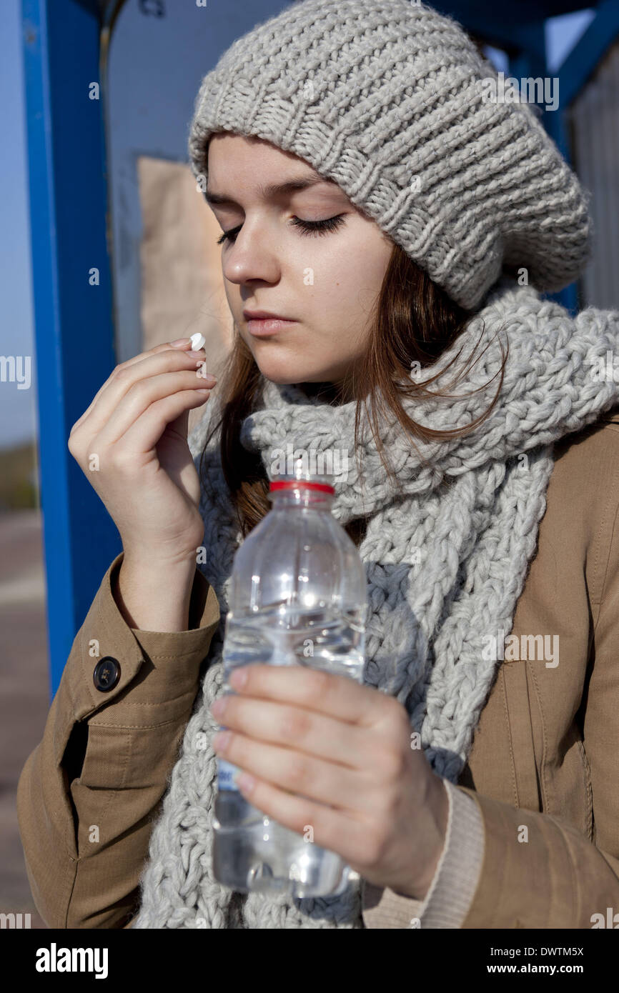 Treatment drug teenage girl Stock Photo - Alamy
