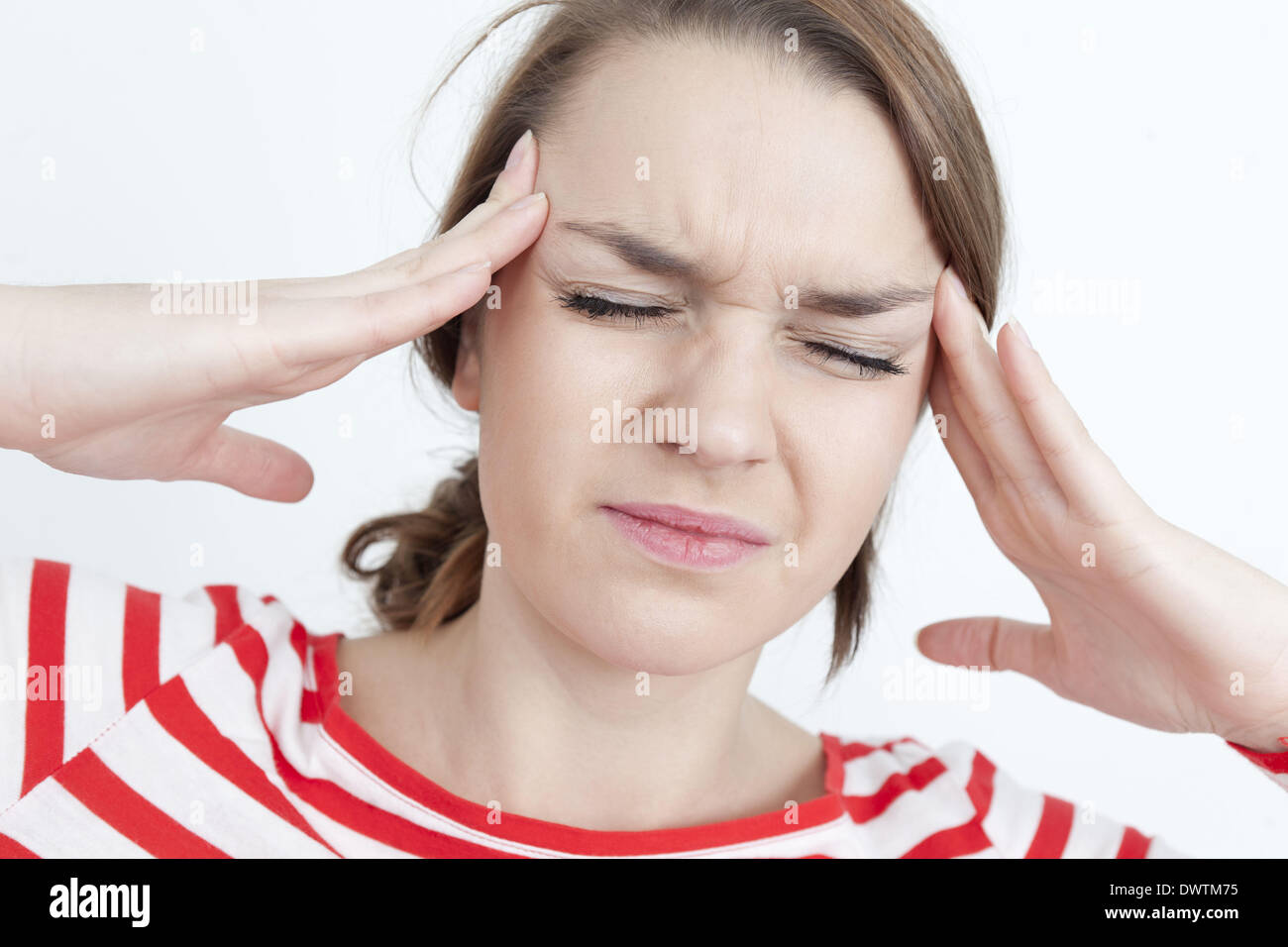 Headache teenage girl Stock Photo - Alamy