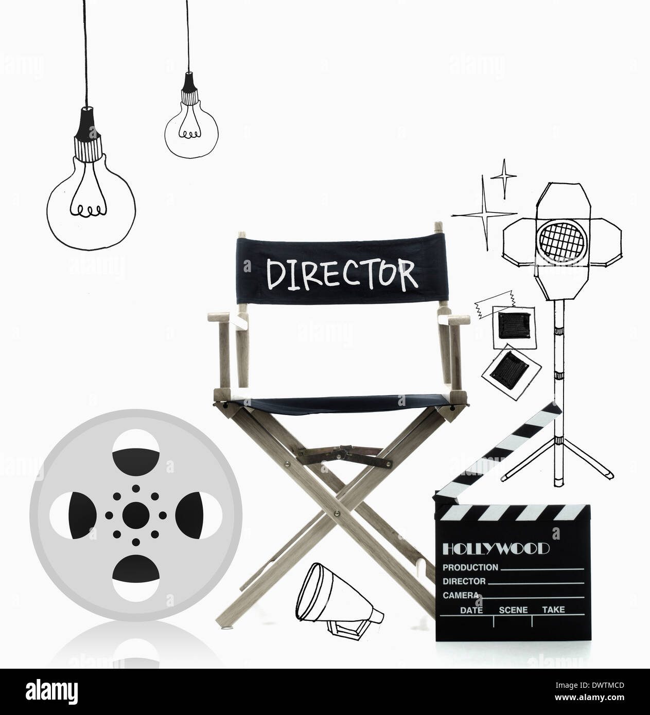 Directors chair megaphone hi-res stock photography and images - Alamy
