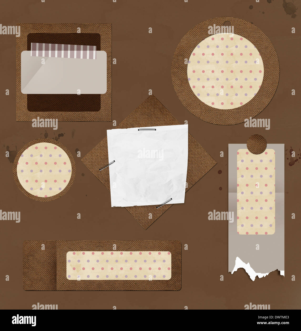 a set of different labels Stock Photo - Alamy