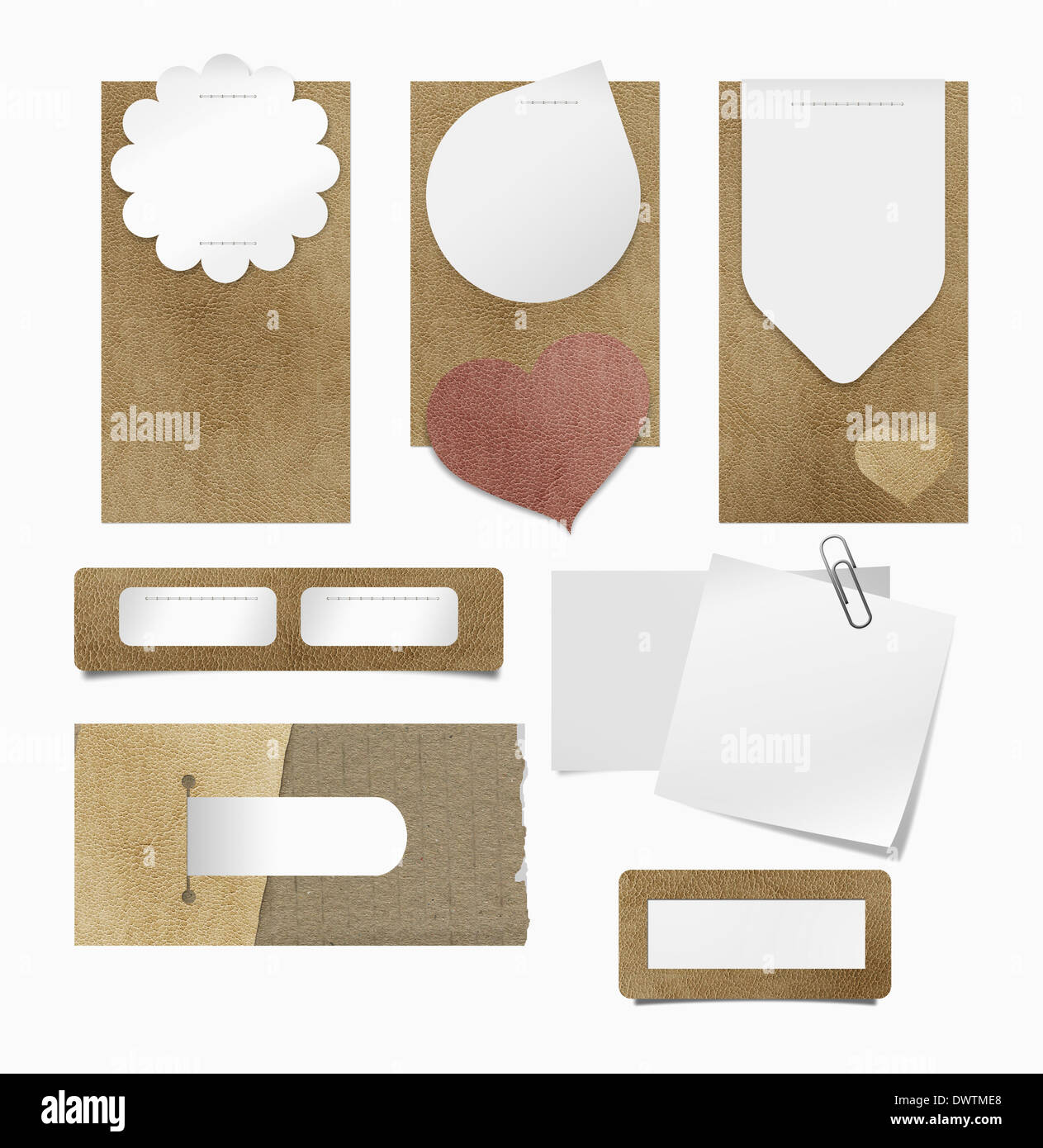 a set of different labels Stock Photo - Alamy