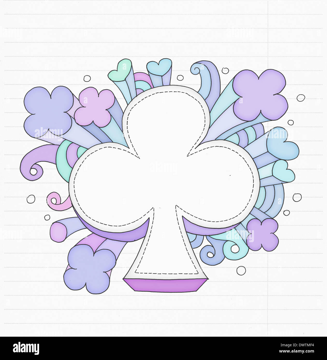 a copy space in the shape of a club Stock Photo - Alamy