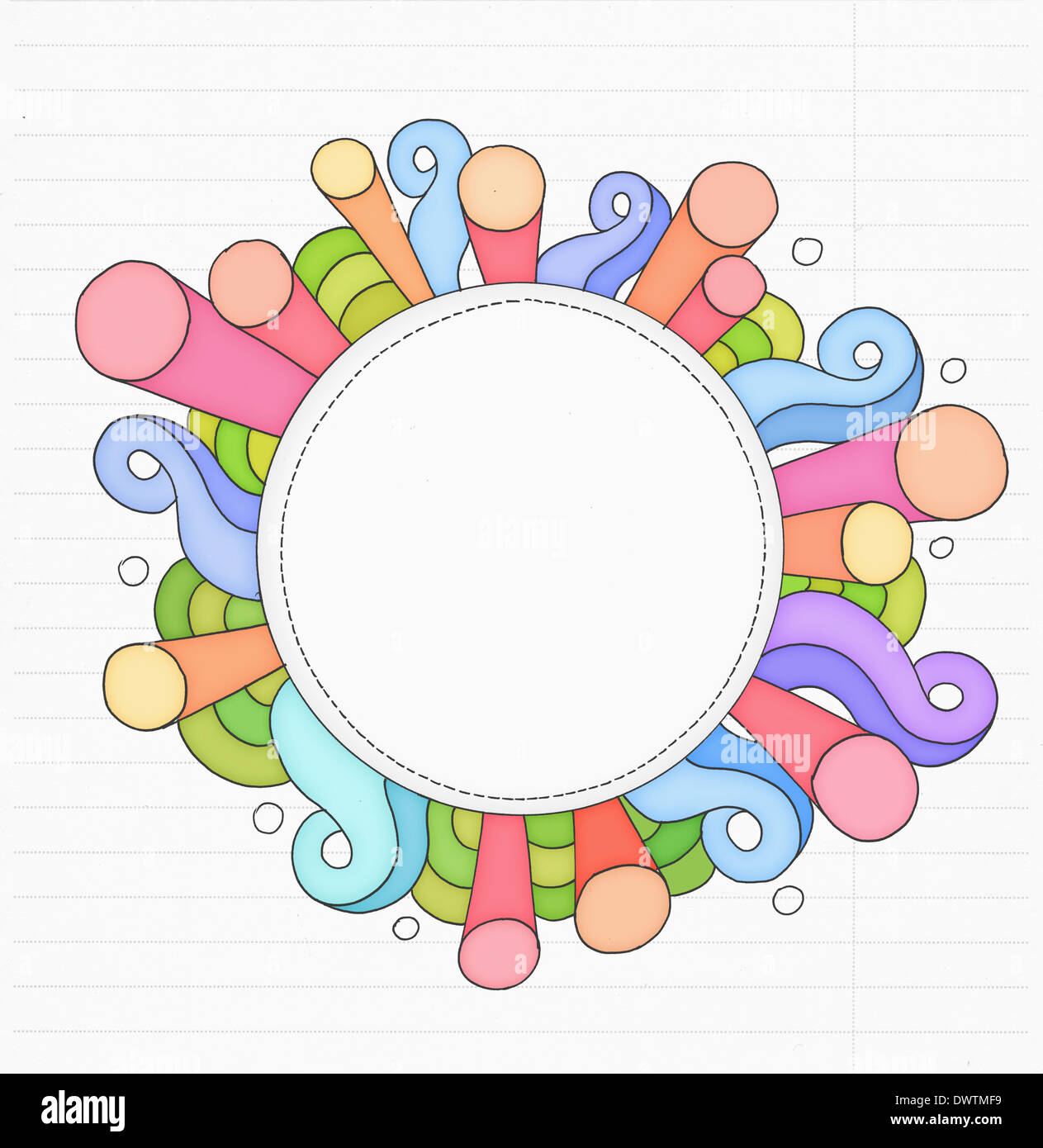 a copy space in the shape of a circle Stock Photo - Alamy