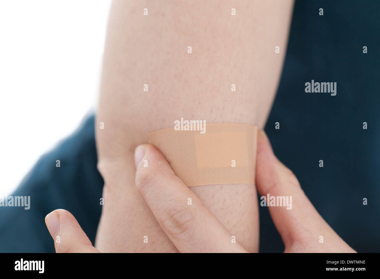 Band aid arm Stock Photo - Alamy