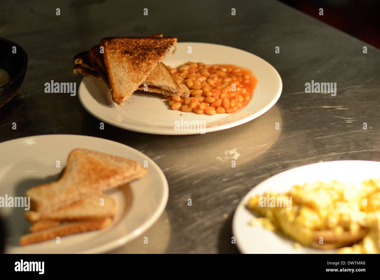 plates of breakfast Stock Photo - Alamy