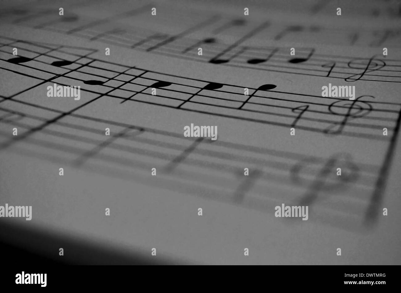 Notes sheet Black and White Stock Photos & Images - Alamy