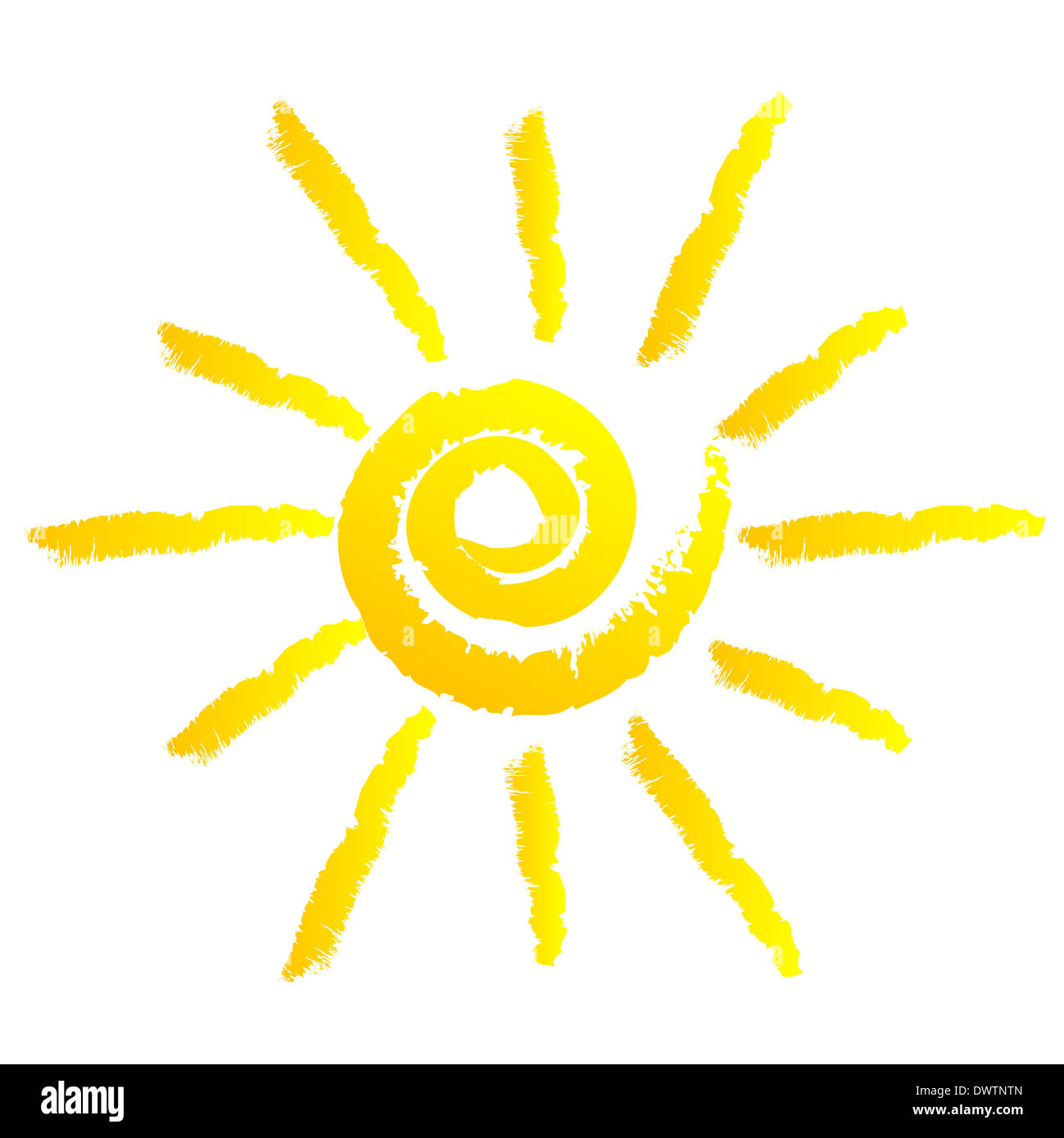Vector illustration of sun Stock Photo - Alamy