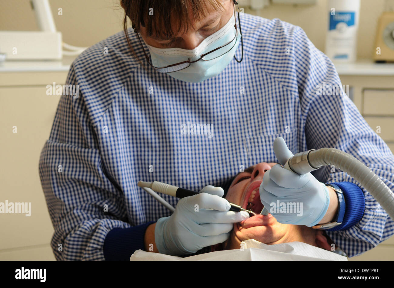 Tooth care man Stock Photo - Alamy