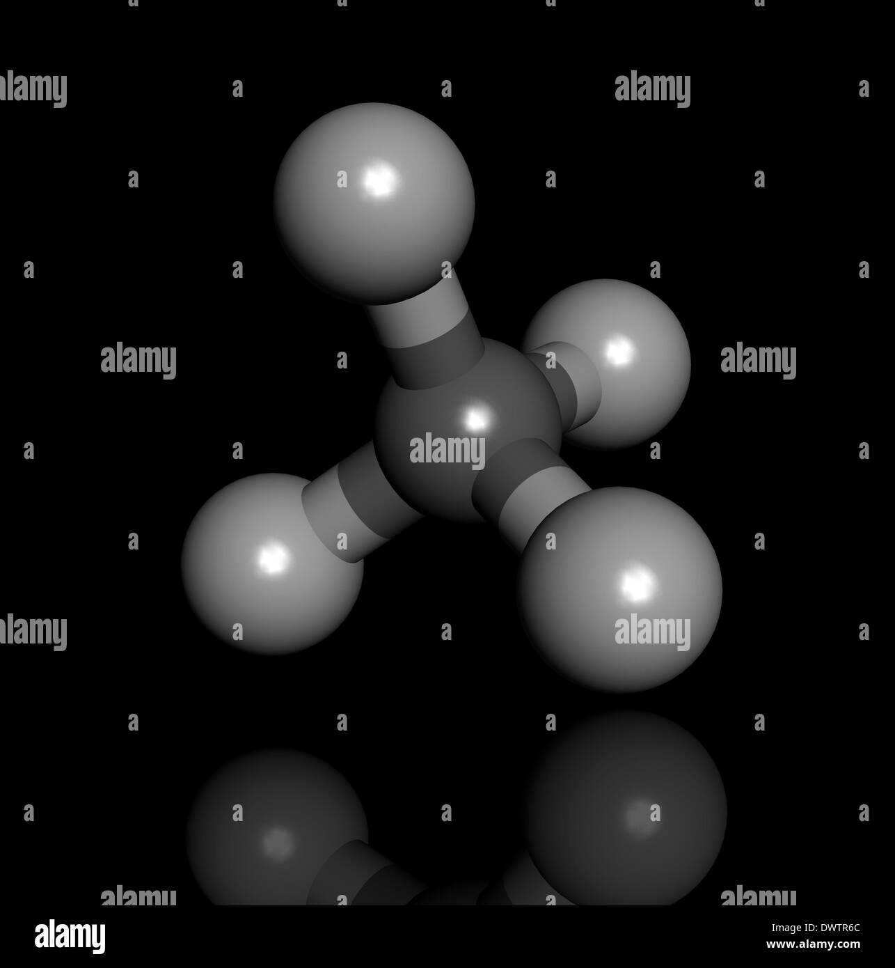 Molecule of methane Black and White Stock Photos & Images - Alamy