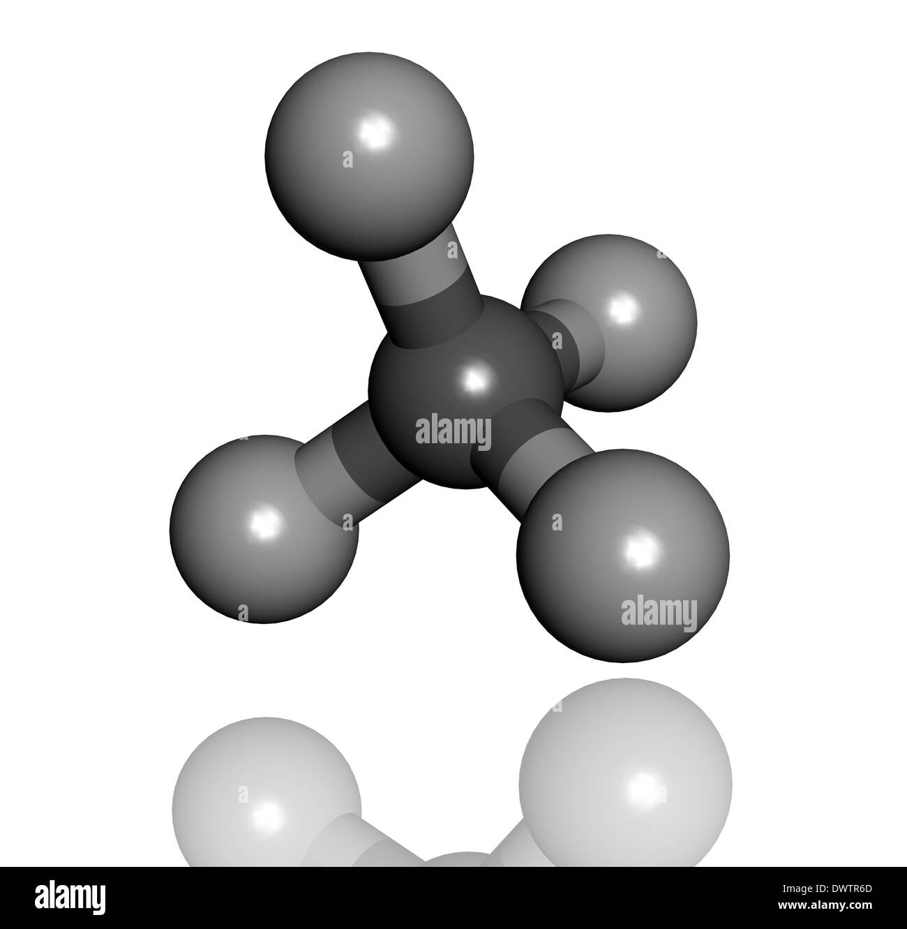 Molecule of methane Black and White Stock Photos & Images - Alamy