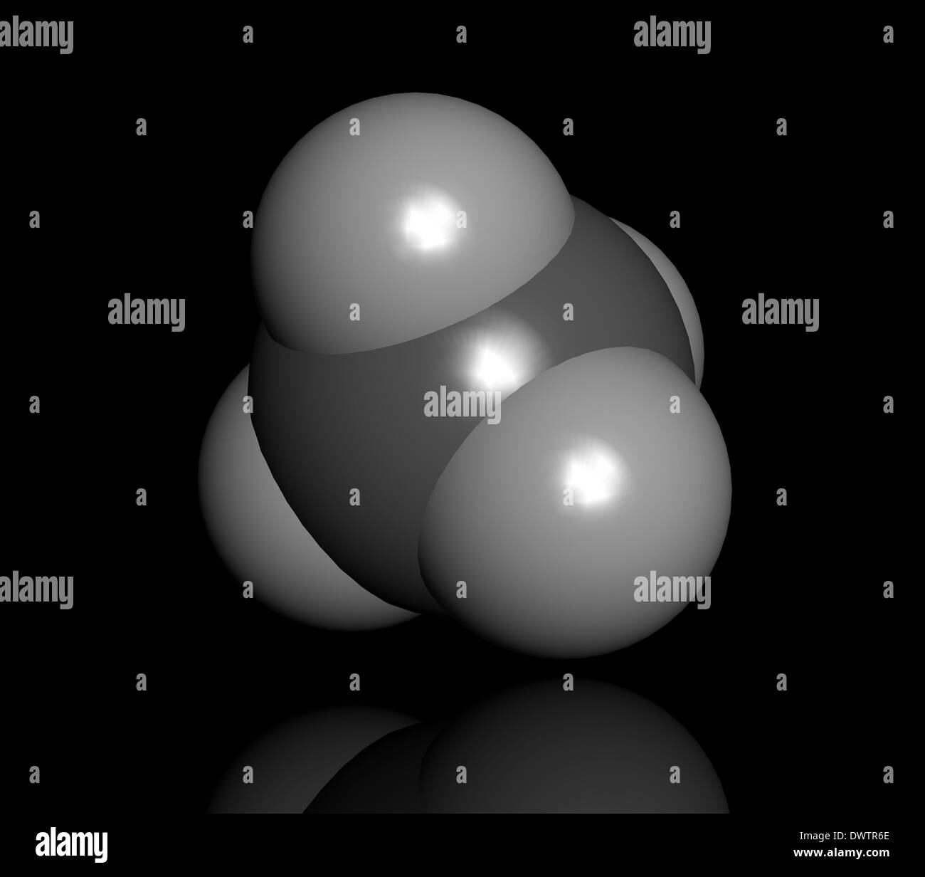 Molecule of methane Black and White Stock Photos & Images - Alamy