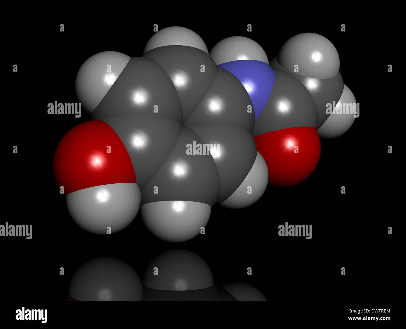 Paracetamol analgesic drug molecule hi-res stock photography and images ...