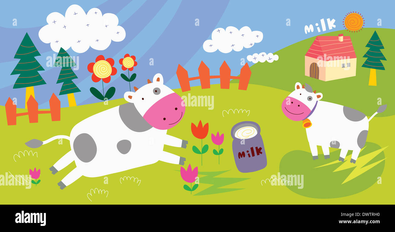 Multi colored cows hi-res stock photography and images - Alamy