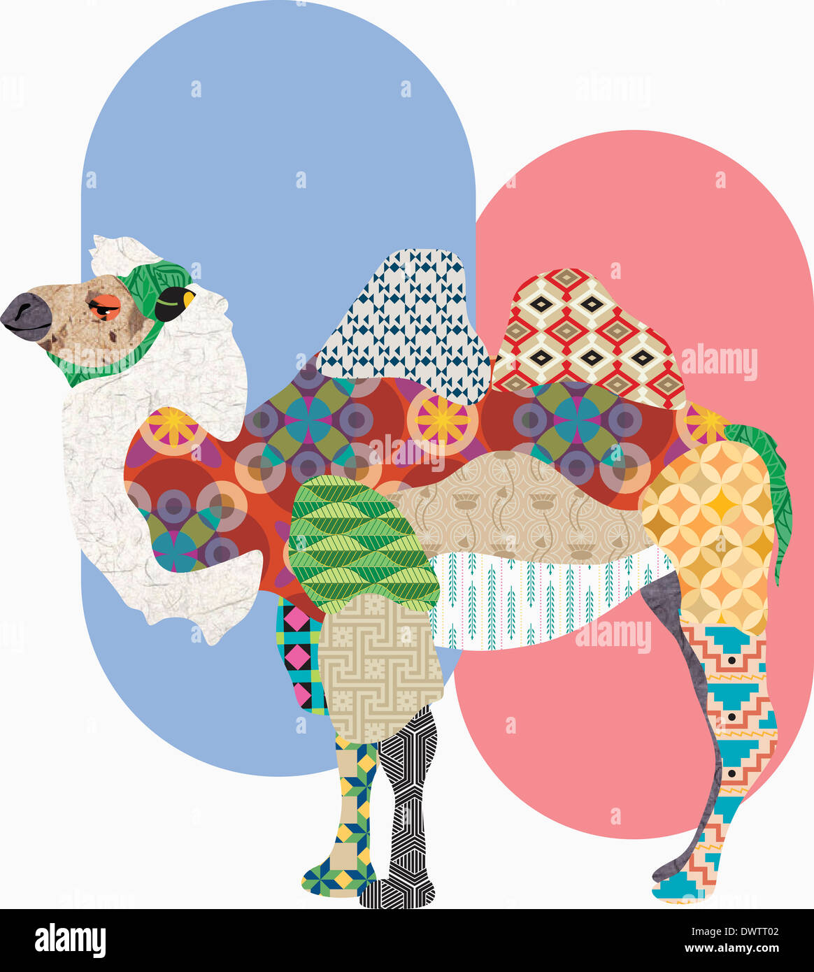 a camel made out of different textiles Stock Photo - Alamy