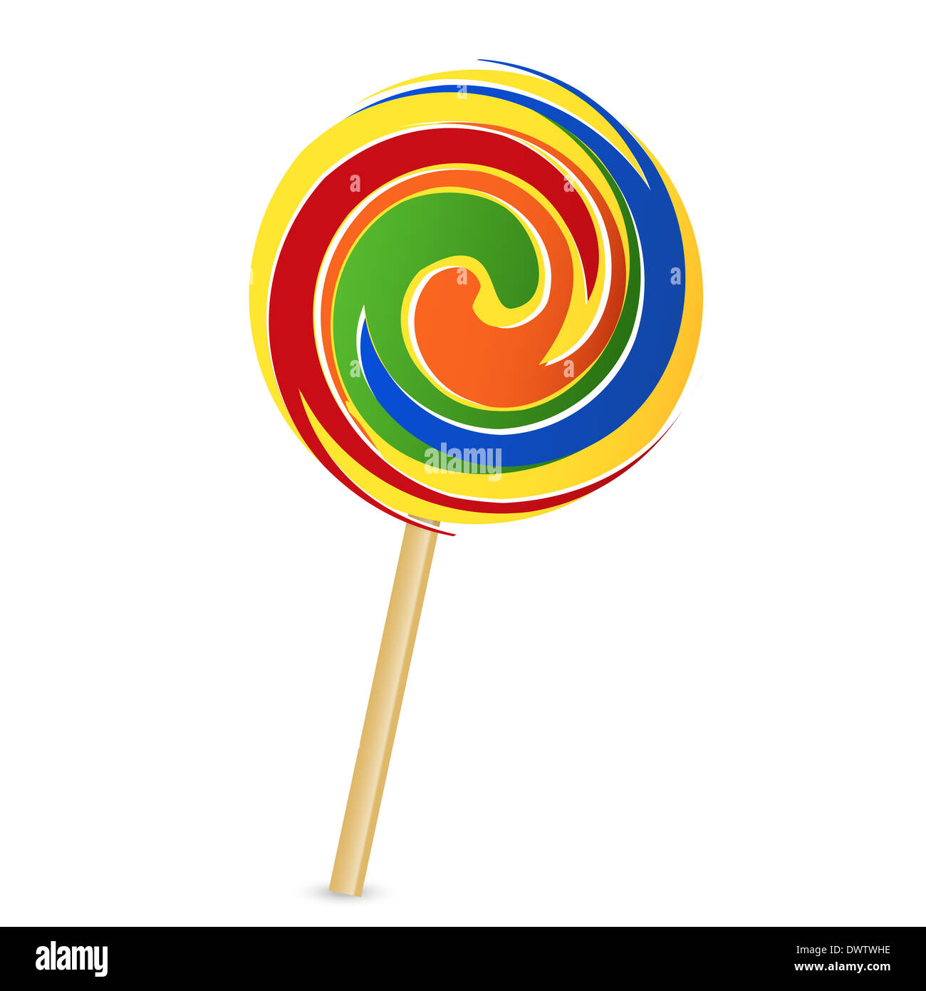 illustration of colorful lollipop Stock Photo - Alamy