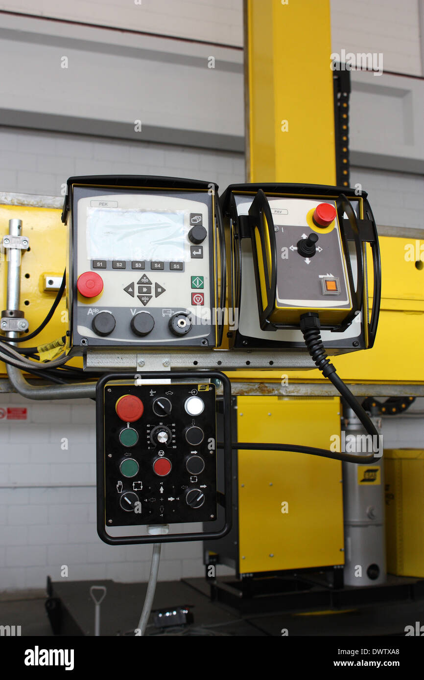 control panel of welding machine Stock Photo - Alamy