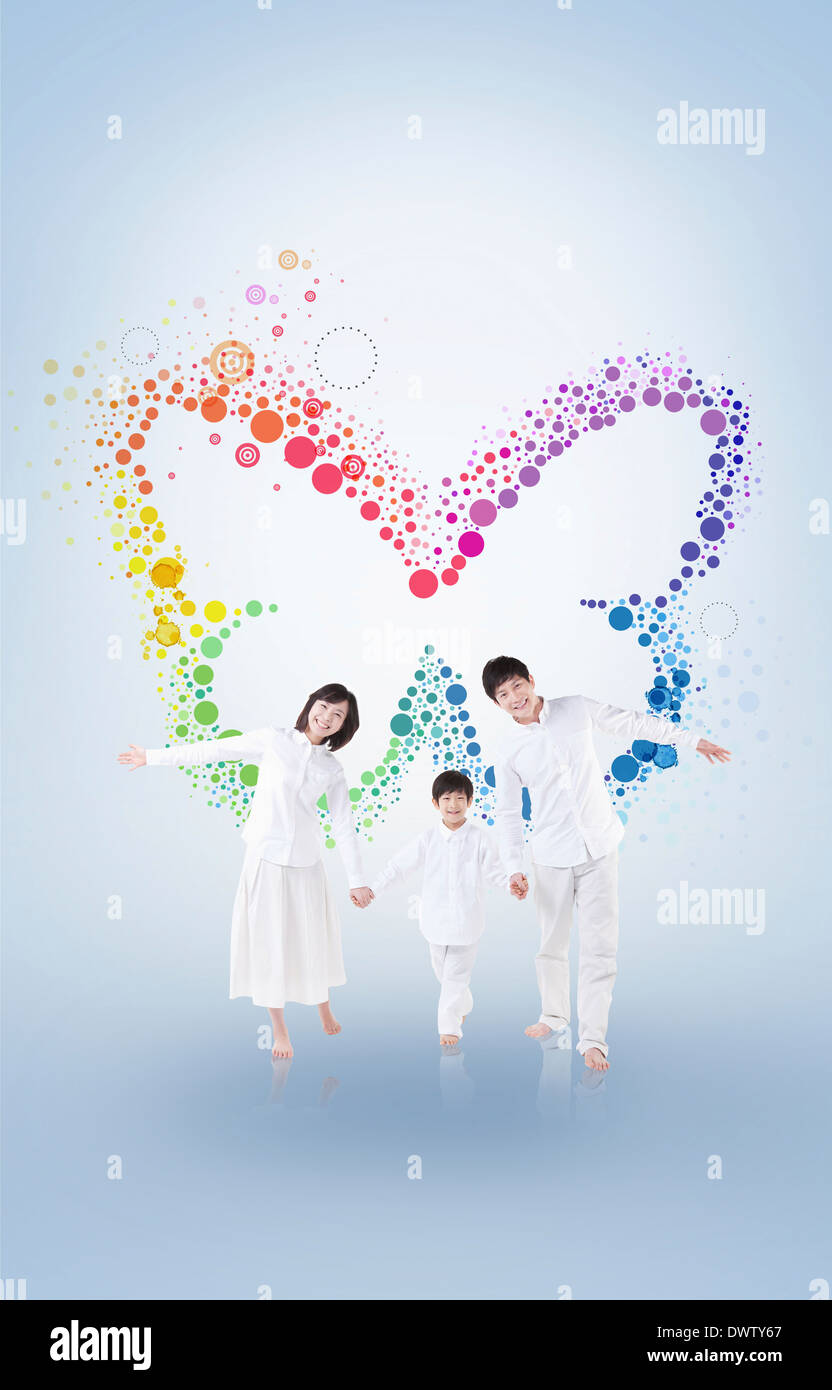 Butterfly shape with hands hi-res stock photography and images - Alamy