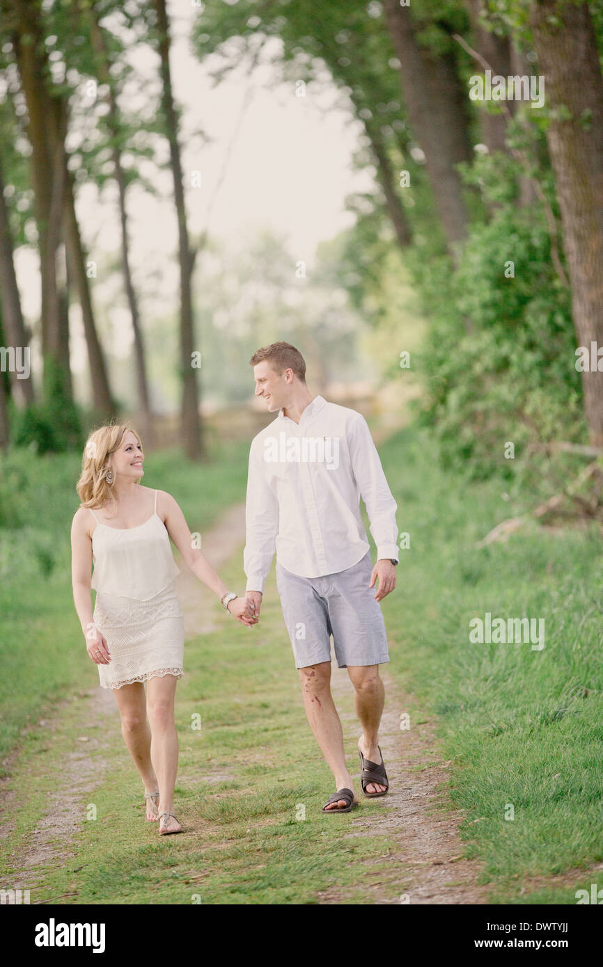 Outside walking together hi-res stock photography and images - Alamy