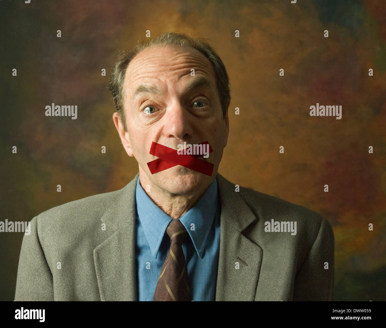Mouth taped shut hi-res stock photography and images - Alamy
