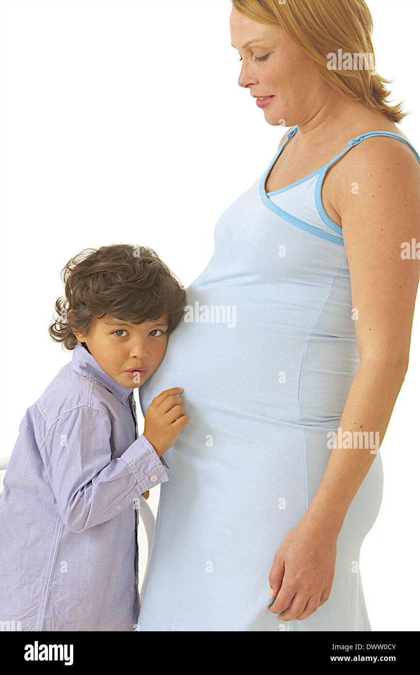 Pregnant woman child Stock Photo - Alamy
