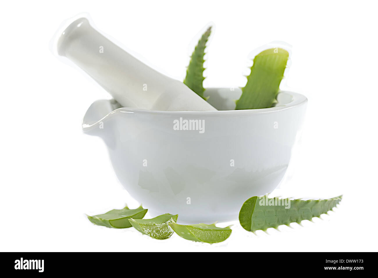 Moisturizing cream aloe vera Cut Out Stock Images & Pictures - Alamy