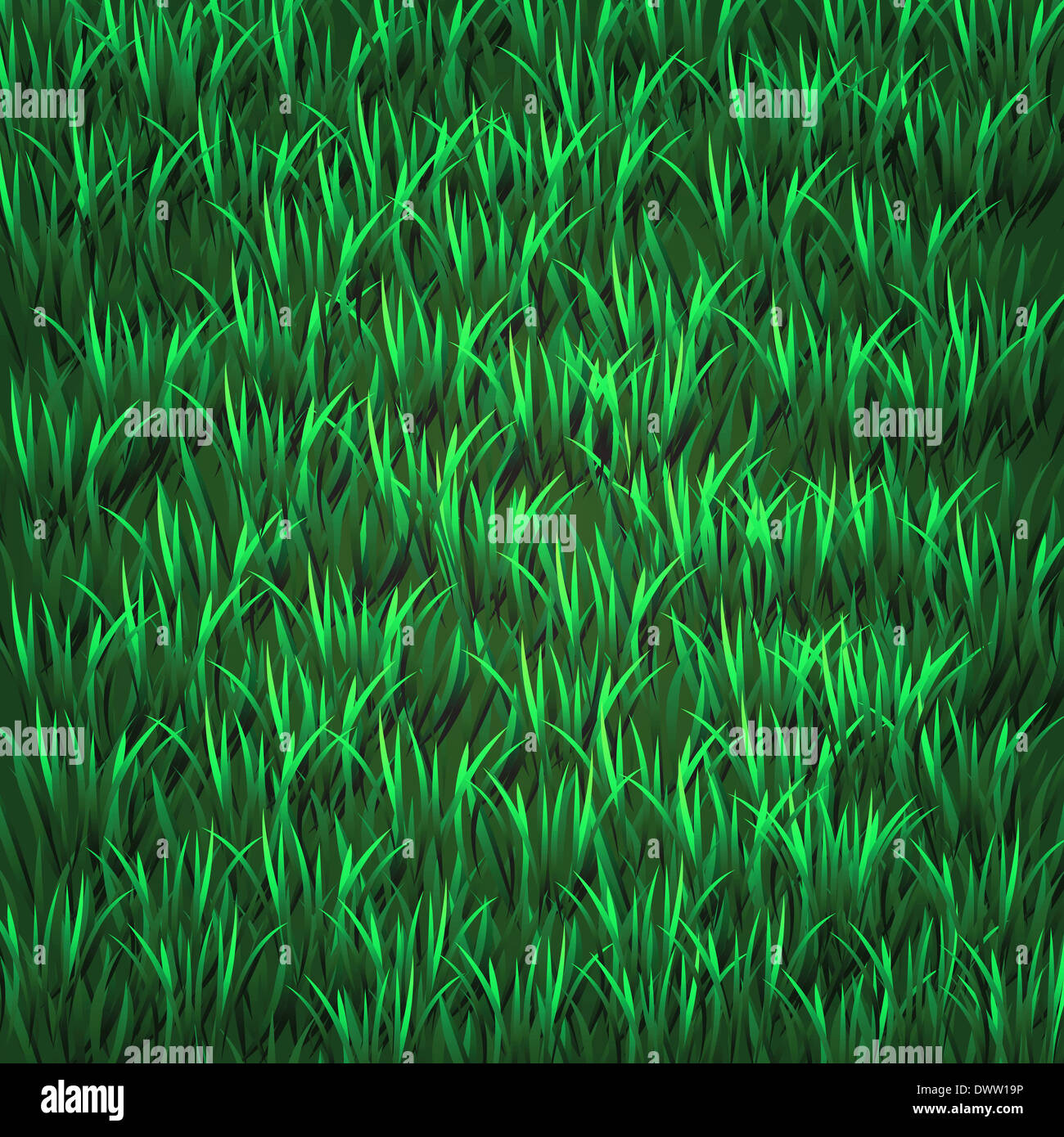 colorful illustration with green grass for your design Stock Photo - Alamy