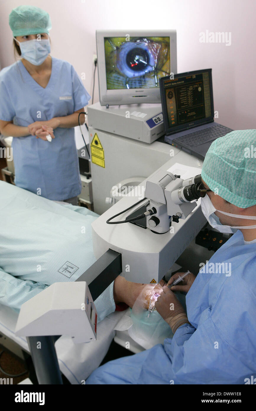 Surgery laser eye Stock Photo - Alamy