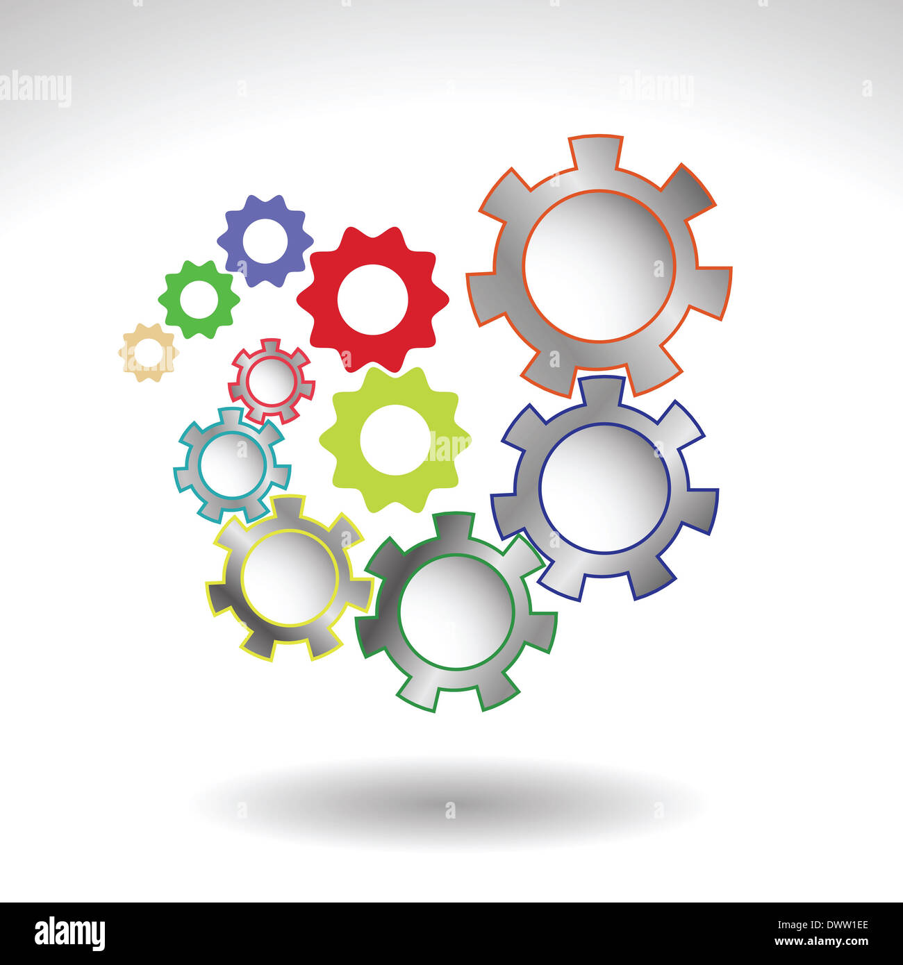set of gears for your design Stock Photo - Alamy