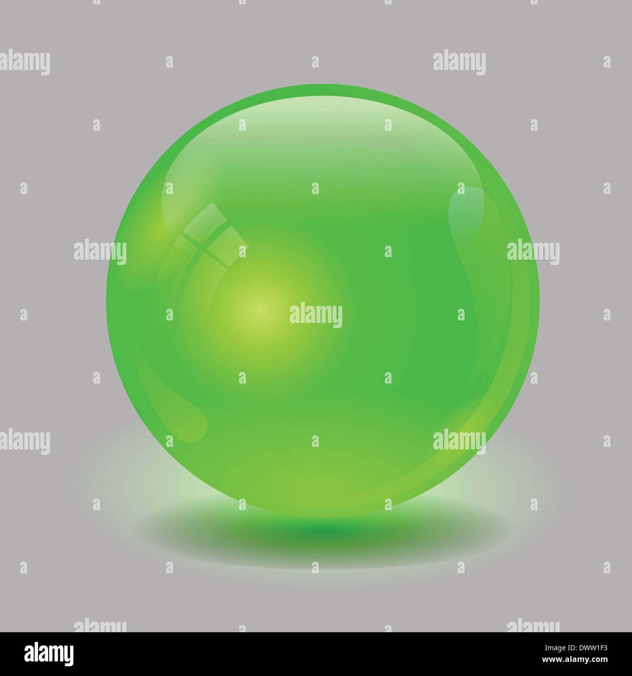 colorful illustration with green sphere for your design Stock Photo - Alamy