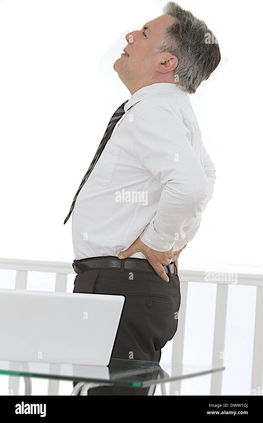 Back pain man Stock Photo - Alamy