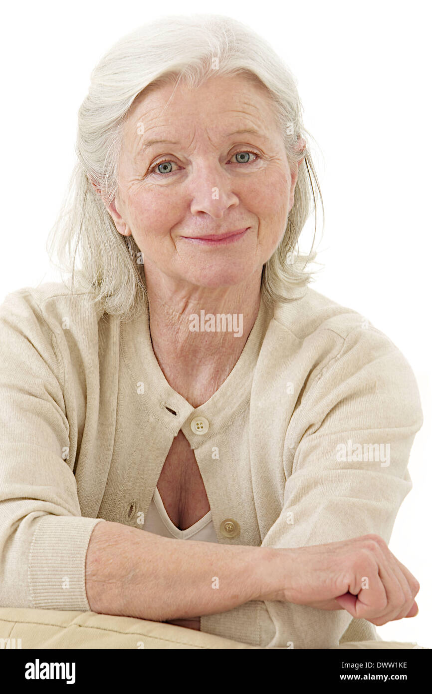 Senior woman portrait Stock Photo - Alamy