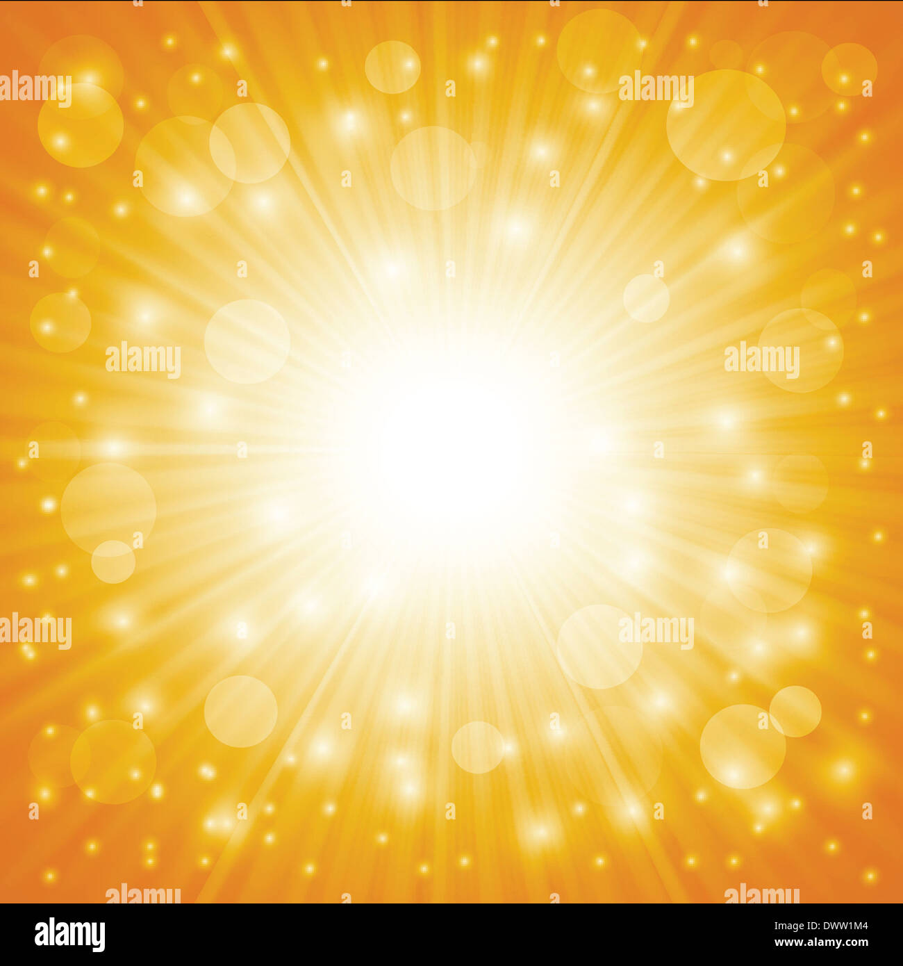 colorful illustration with sun background for your design Stock Photo ...