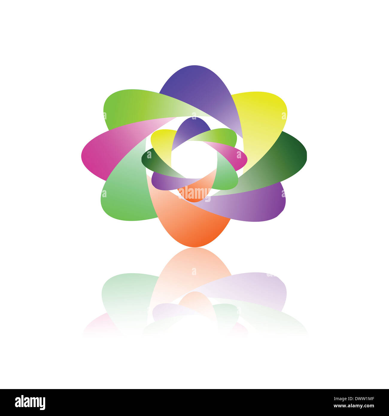 colorful illustration with multicolor icon for your design Stock Photo ...