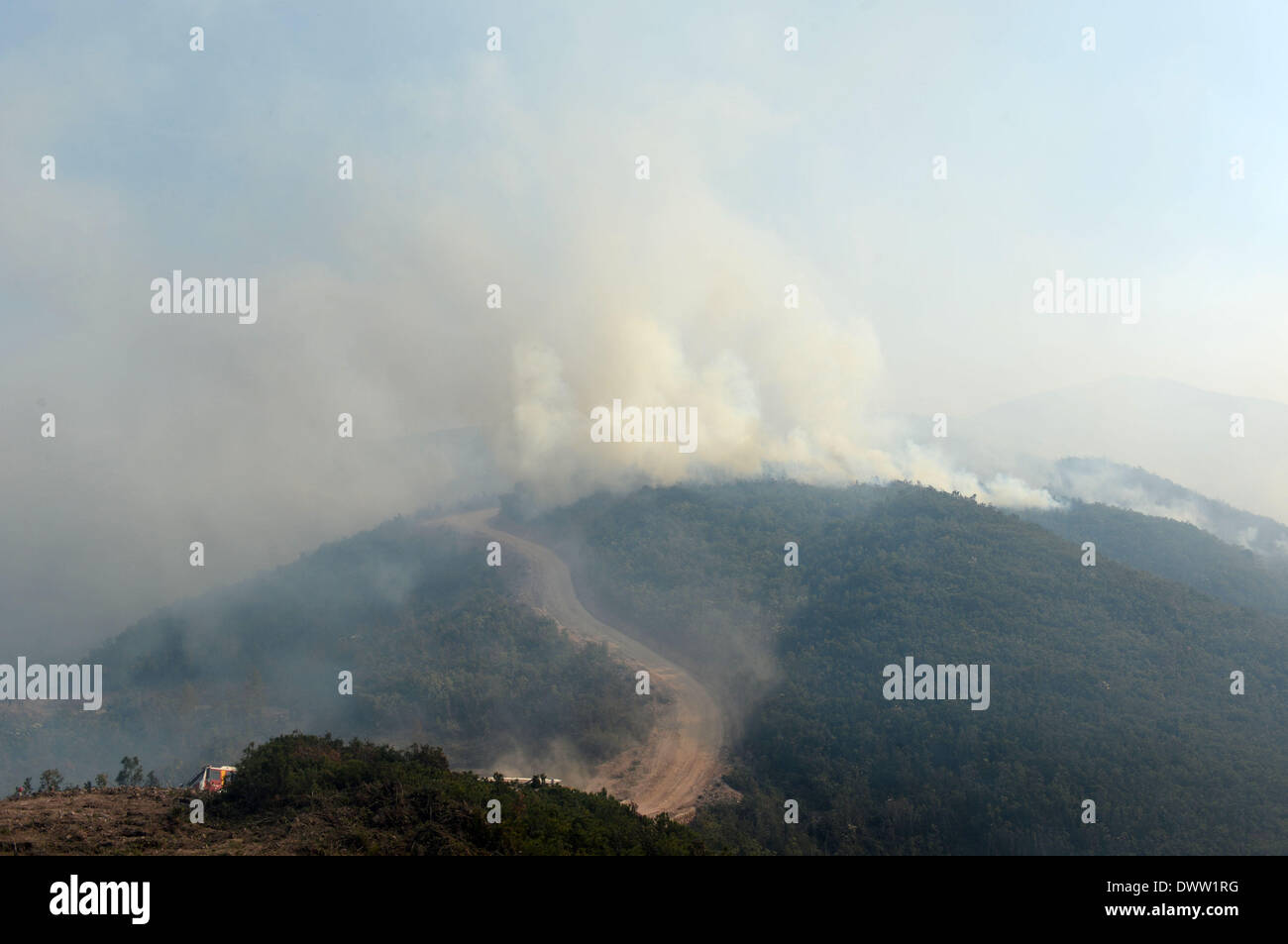 Lufeng county, Yunnan Province, China. 13 March 2014. Photo taken on ...