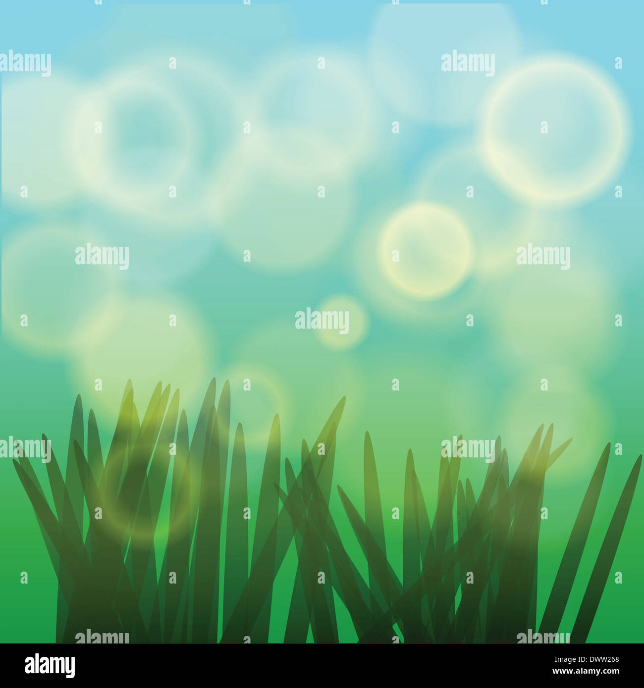 colorful background with grass for your design Stock Photo - Alamy
