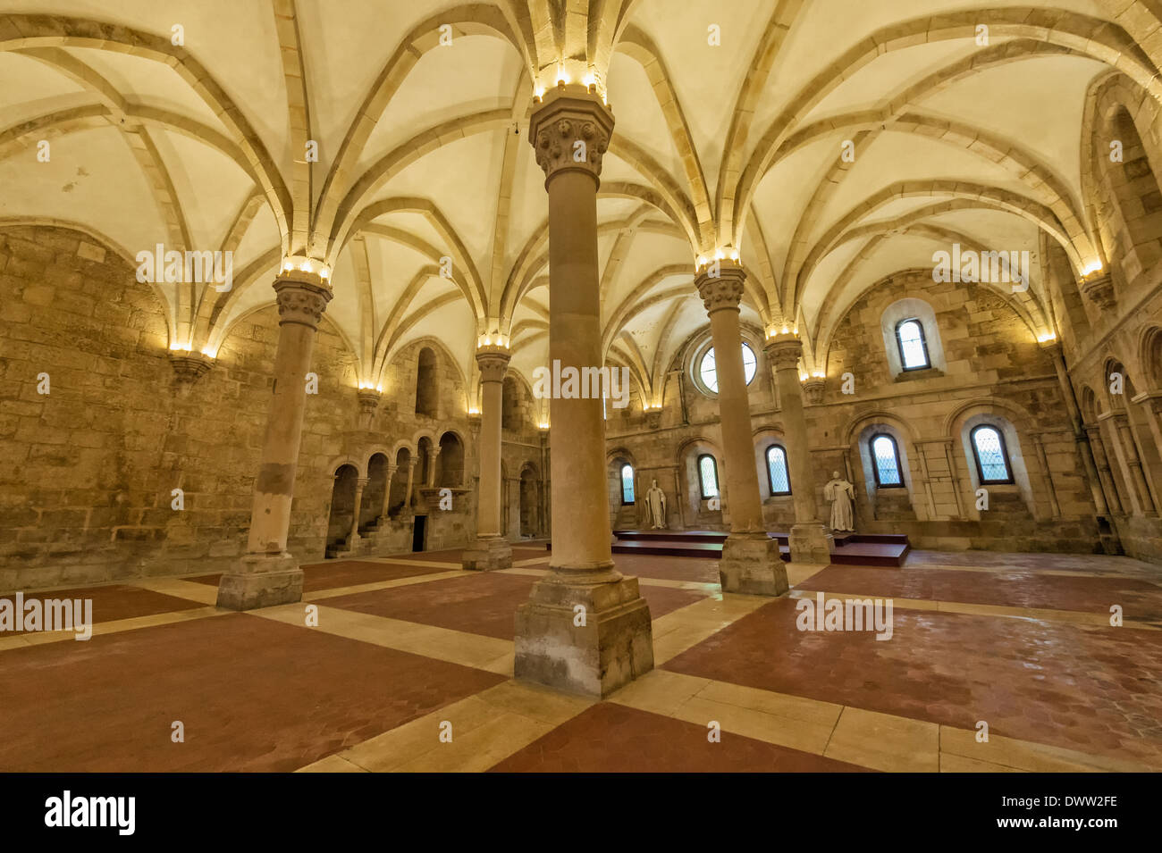 Santa Maria Monastery, Refectory, Alcobaca, Estremadura and Ribatejo ...