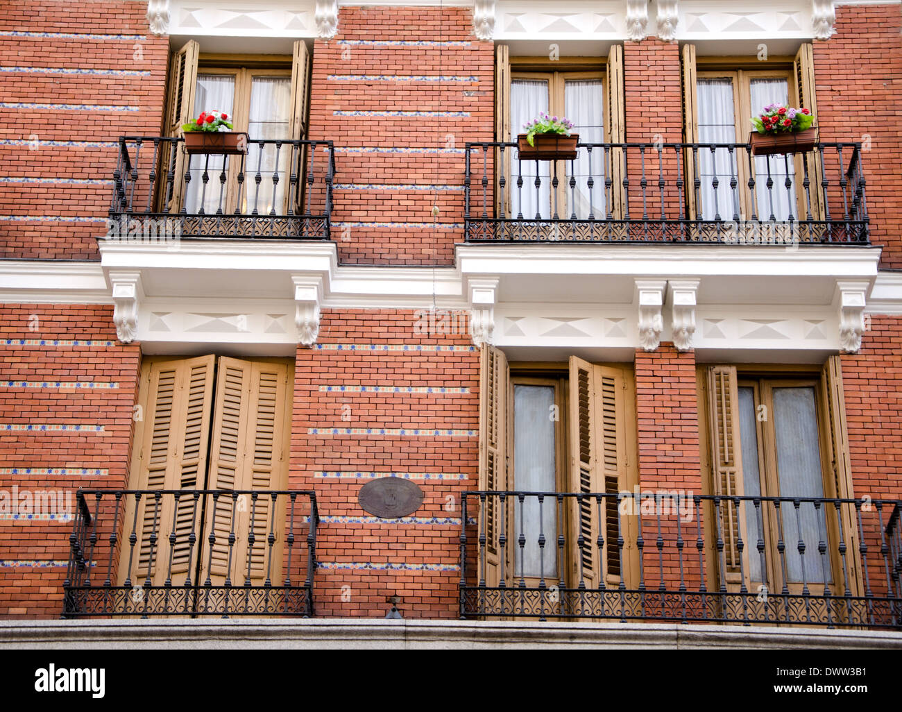 balconies, Madrid, Spain Stock Photo - Alamy