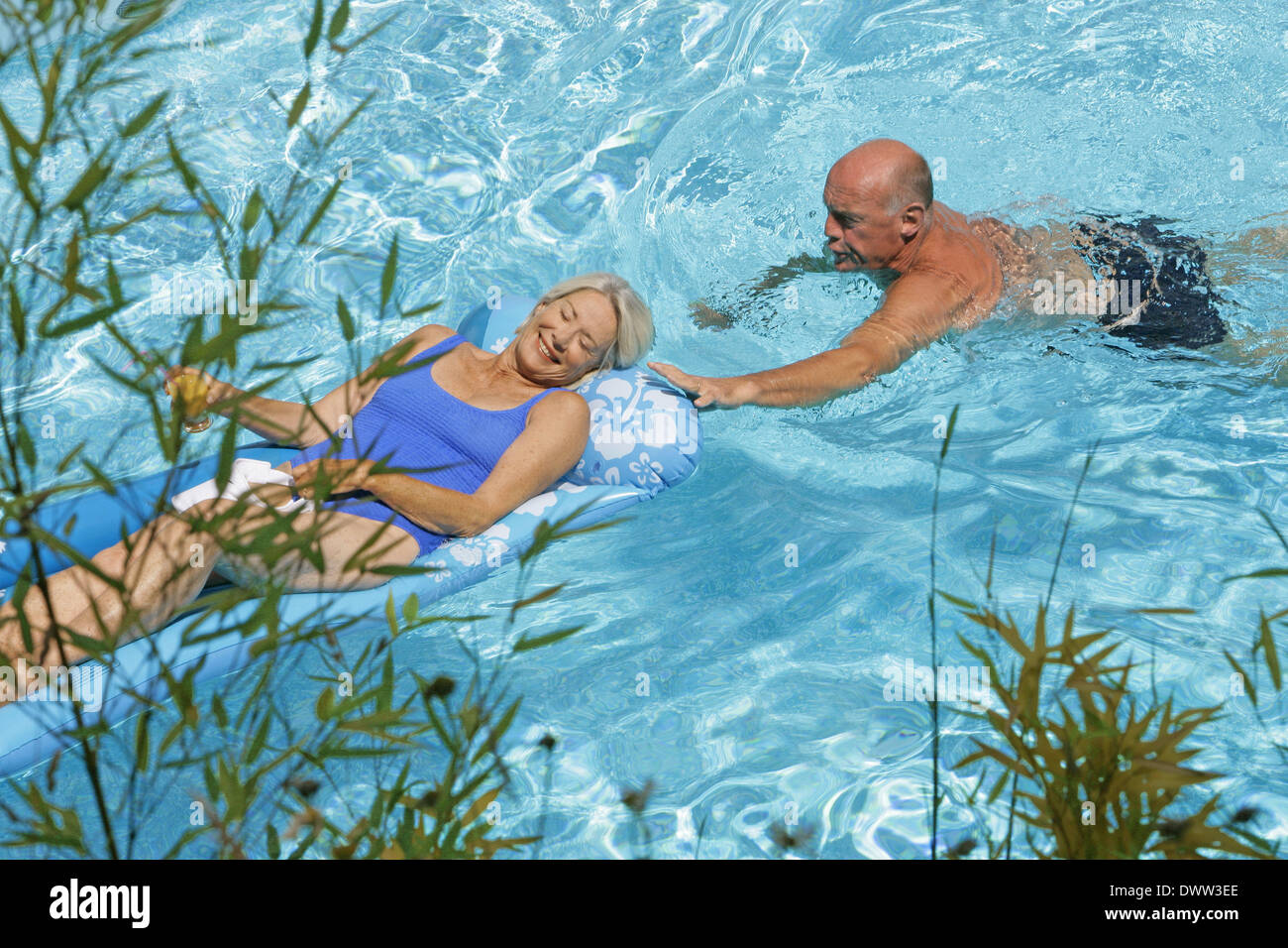 60 year old woman swimming hi-res stock photography and images - Alamy