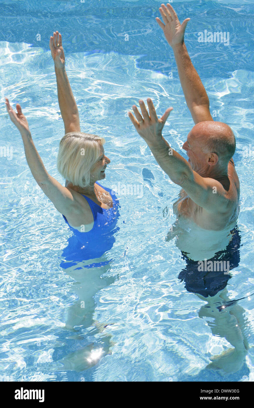 60 year old woman swimming hi-res stock photography and images - Alamy