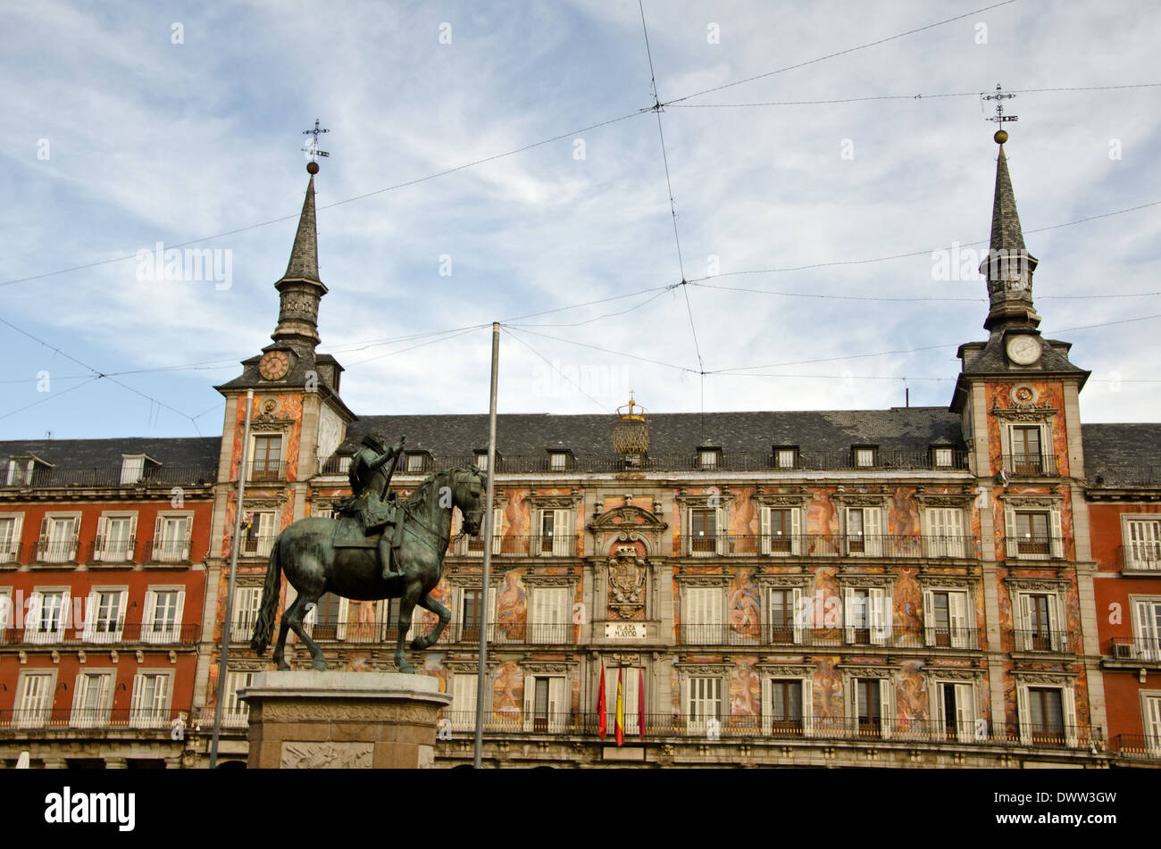 Main square, Madrid, Spain Stock Photo - Alamy